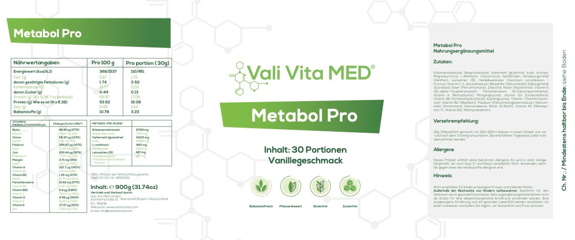 Metabol PRO (monatliche Zahlweise KK) – Vali Vita MED GmbH